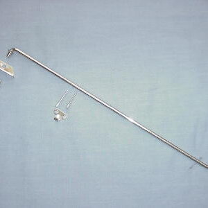 Hood Prop Rod Kit, Driver Side, Stainless Steel - Breeze Automotive